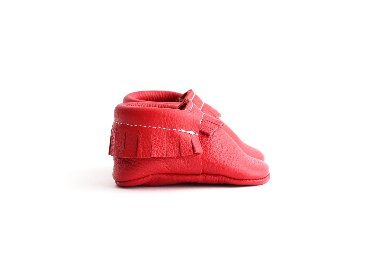 Classic Red Moccasins - Lizzie Homemade